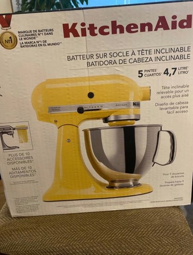 KitchenAid 5-Quart Artisan Tilt-Head Stand Mixer | Majestic Yellow ...