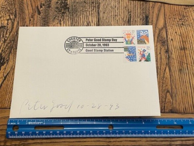 Peter Good 1993 Christmas Block of 4 29 Cent Stamps stamped "Peter Good ...