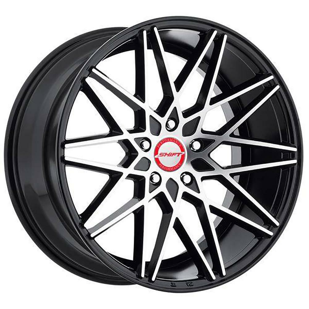 22 inch 22x9 Shift Racing FORMULA BLACK MACHINED wheel rim 5x115 +15 | eBay