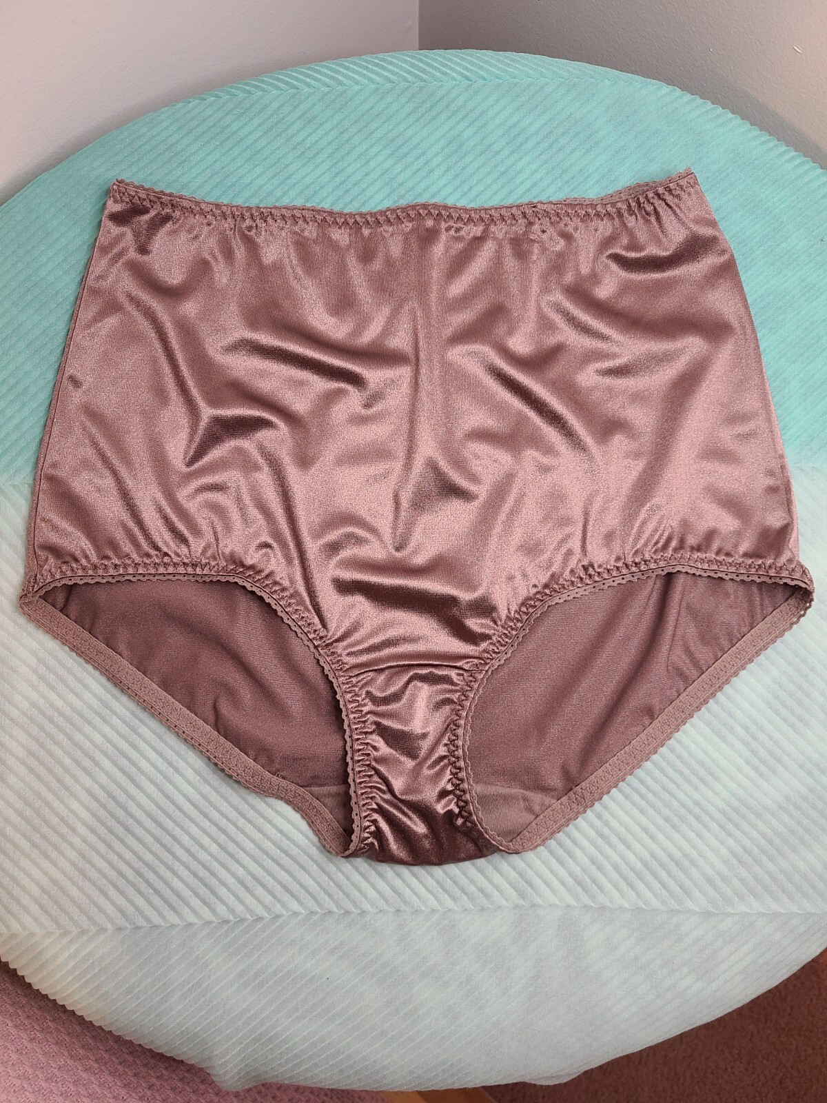 New Vintage Vanity Fair Silky Satin Full Cut Brief Pa… Gem