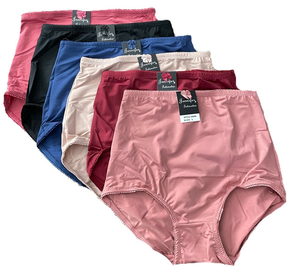 2 or 4 Plus Women High Waist Light Tummy Control Full Coverage Smooth ...