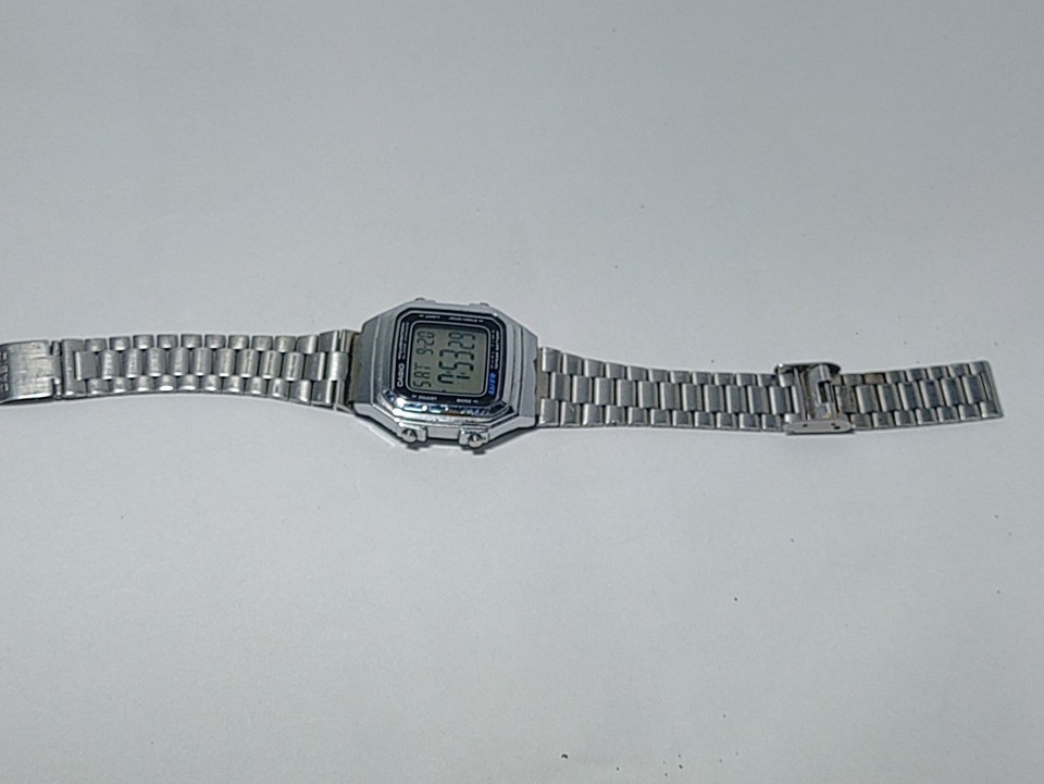 CASIO WR Dual Time A178W metal band watch | eBay
