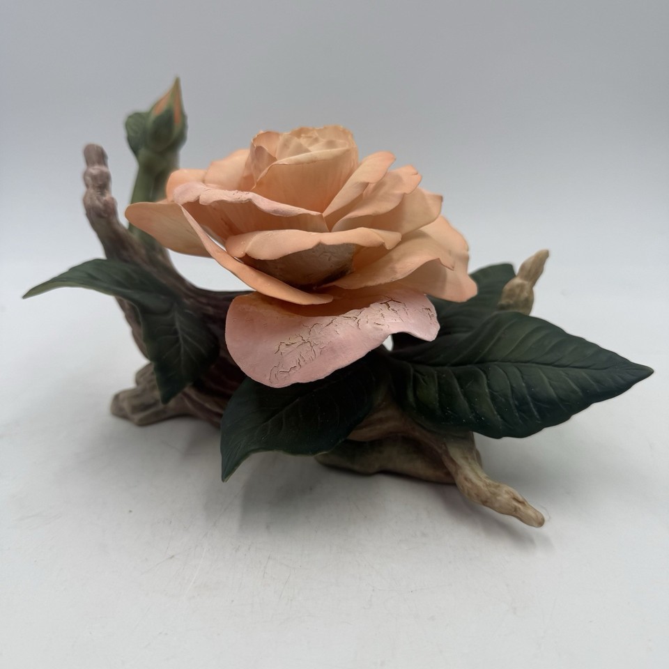 Boehm New York State Porcelain Rose Flower Figurine, Artist Signed 1992 ...