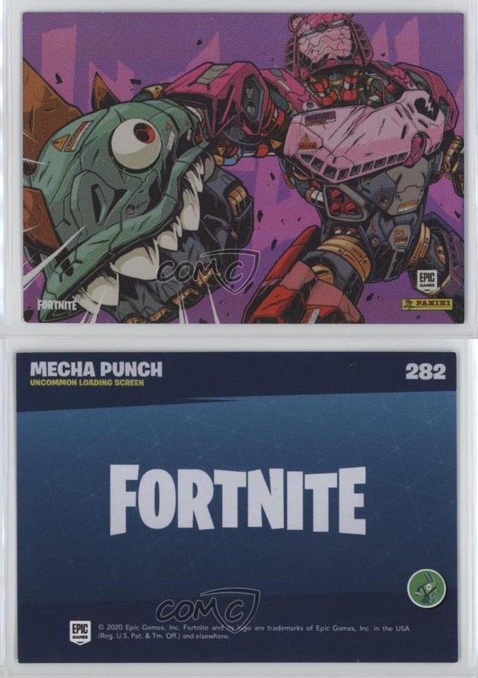 2020 Panini Fortnite Reloaded Poster Foil Loading Screen Mecha Punch ...
