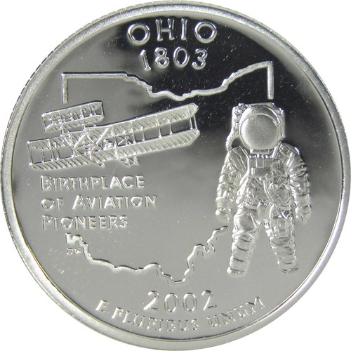 2002 S Ohio State Quarter Choice Proof Silver 25c Coin | eBay