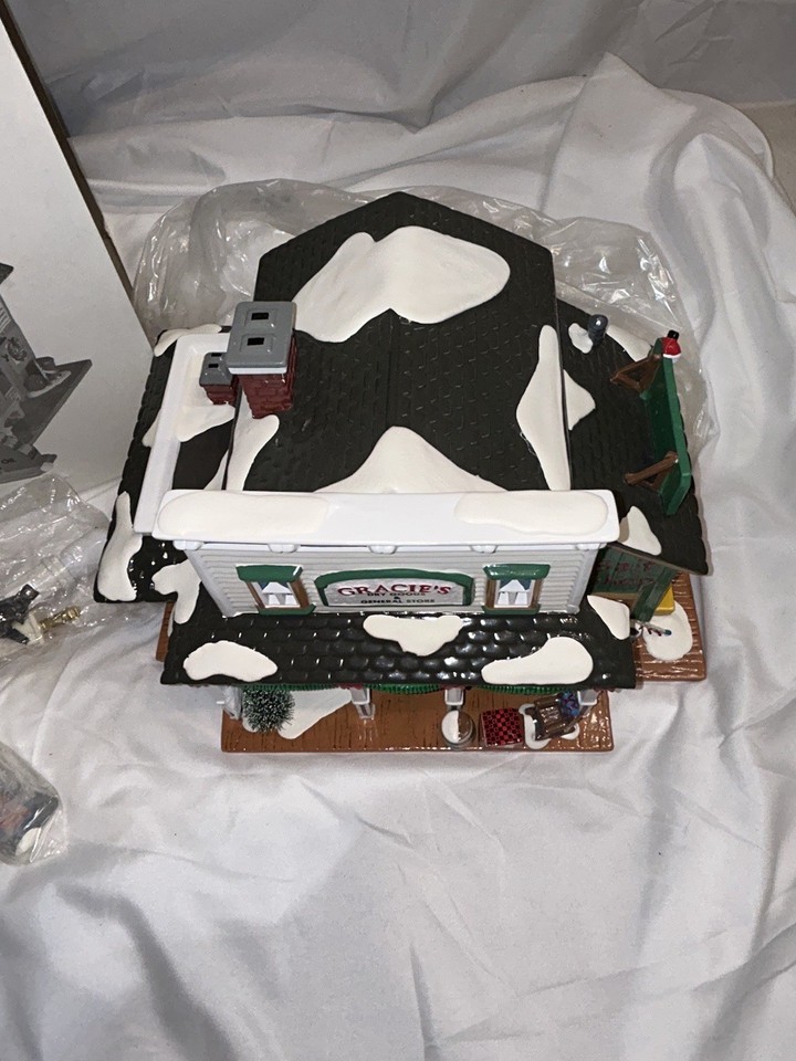 Department 56 Snow Village Gracie Store Dry Goods General Store | eBay