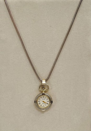Stunning Vintage Cherokee Ladies Quartz Watch Pendant 28mm Round W ...