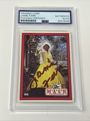 Jamie Farr SIGNED 1982 Donruss Corporal Klinger Card #66 (PSA) MASH ...