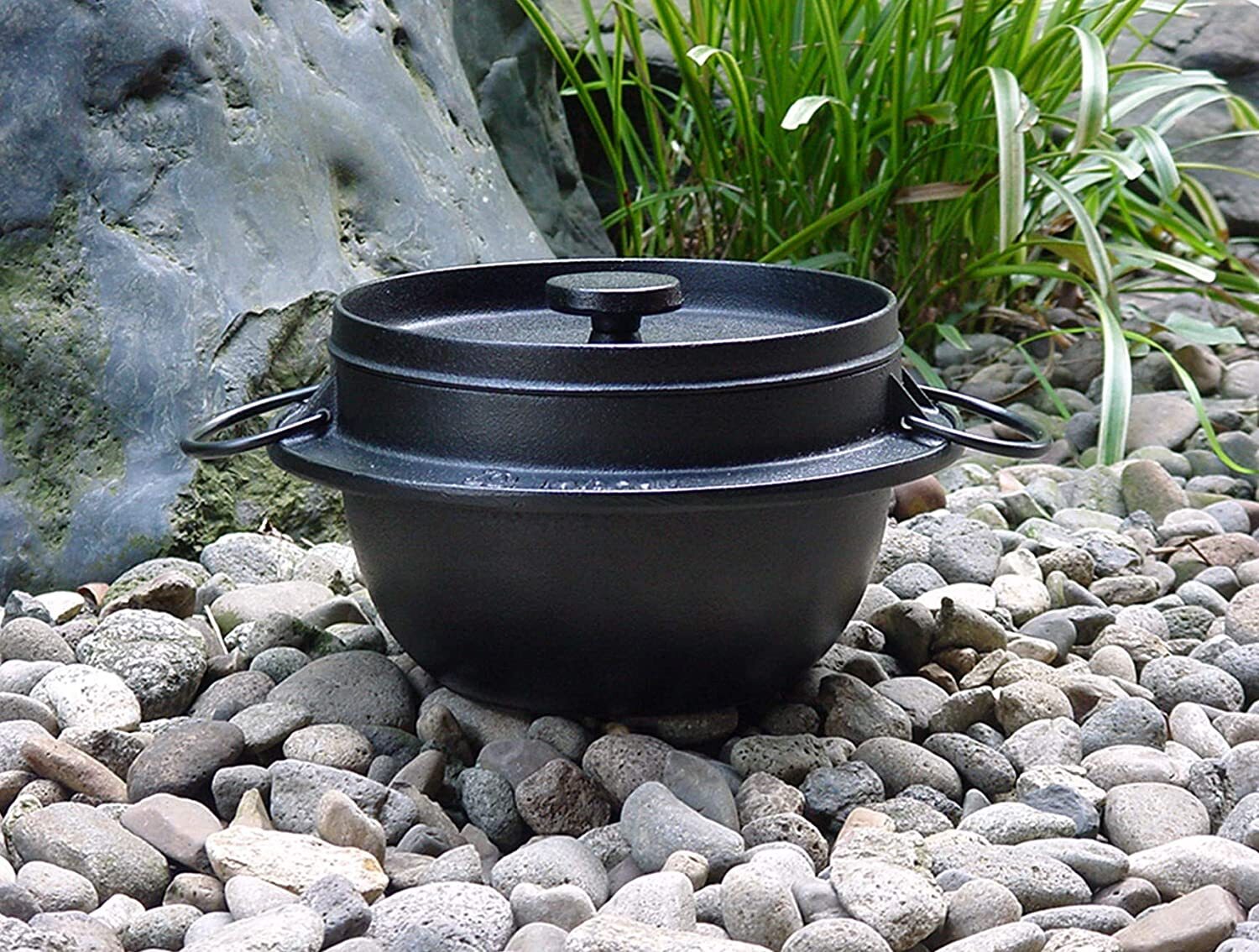 Iwachu Cast Iron Rice Cooker Gohan Nabe Pot Nanbu Tekki 3 Go IH ...