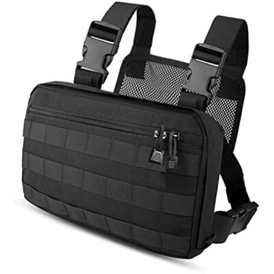 Tactical Chest Rig Radio Chest Harness Holder Holster Vest Front Chest ...