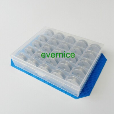 25 Large Bobbin #82552 w/ Bobbin box For Singer 29K Class, 29K72 ...