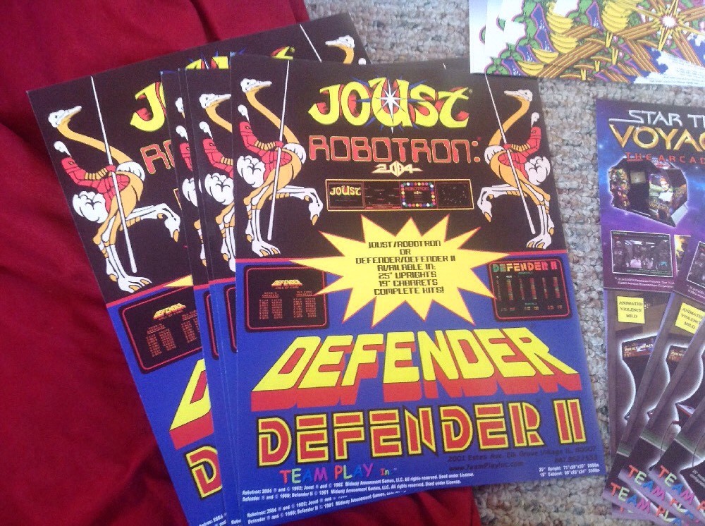 Defender Joust Centipede Star Trek + ARCADE GAME SALES FLYER Lot Of 15 ...