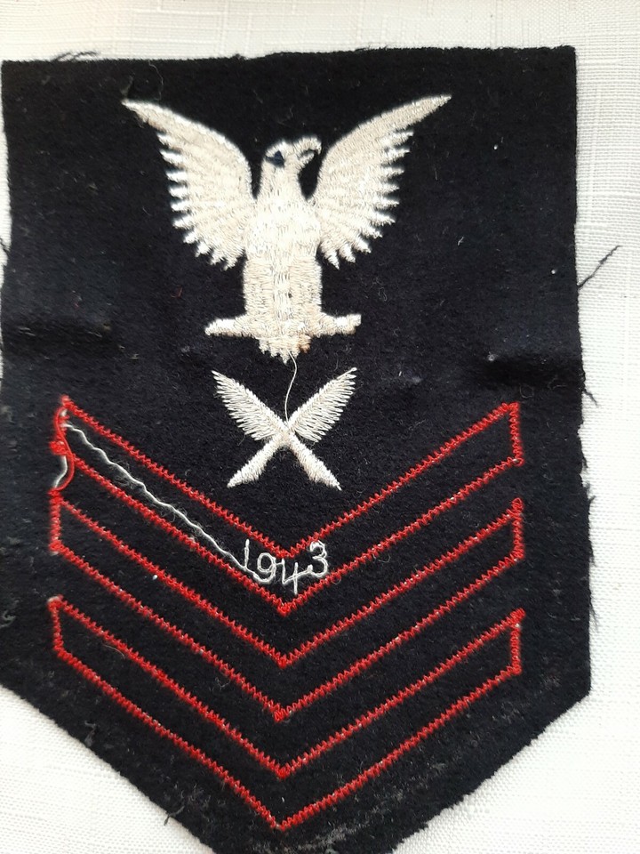 WWII US NAVY PETTY OFFICER THIRD CLASS YEOMAN PATCH | eBay