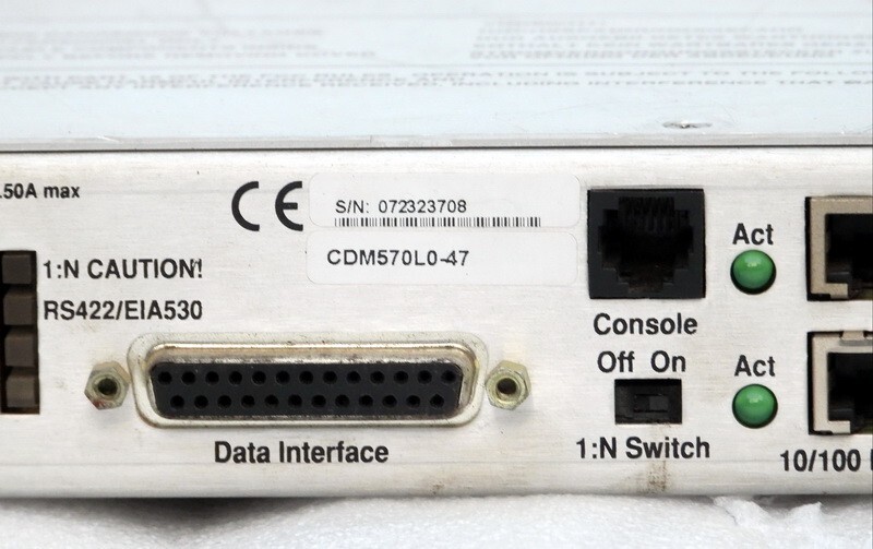 COMTECH EF DATA MODEL CDM 570L MARINE SHIPSL-BAND SATELLITE MODEM ...