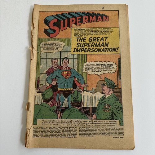 Action Comics # 306 | SUPERMAN SUPERGIRL Silver Age DC Comics 1963 ...