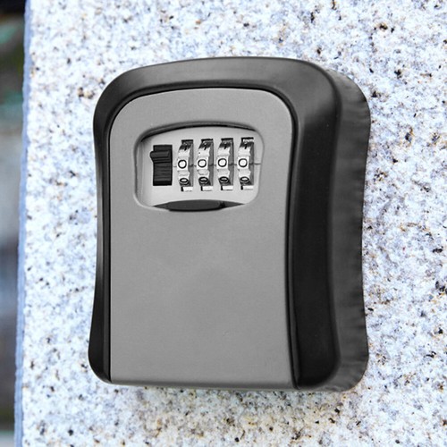 Wall Mounted Key Secure Cabinet Store Up To 5 Key Password Key Box for ...