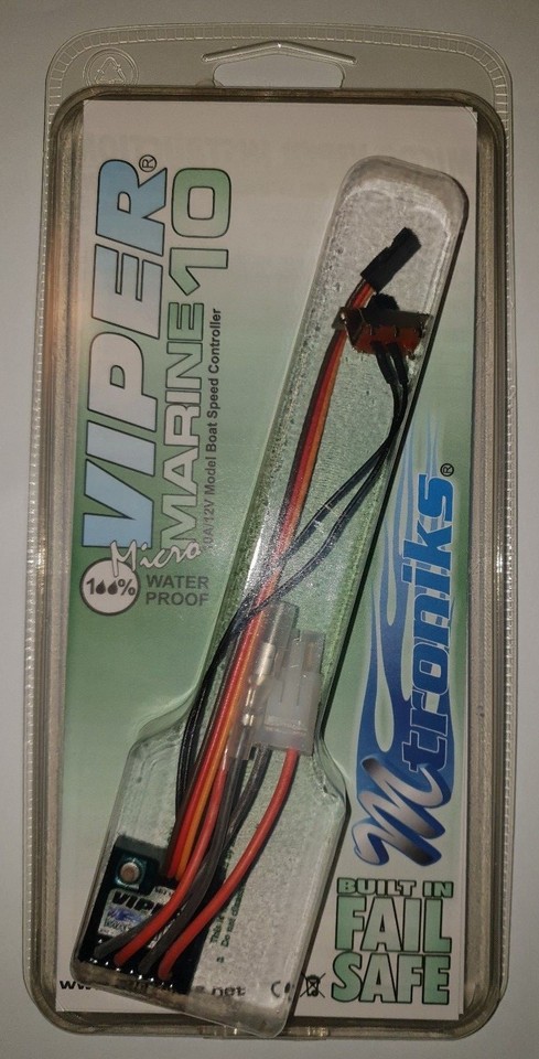 Mtroniks Viper micro MARINE 10 Speed Controller - F/R - 385 ESC boat | eBay