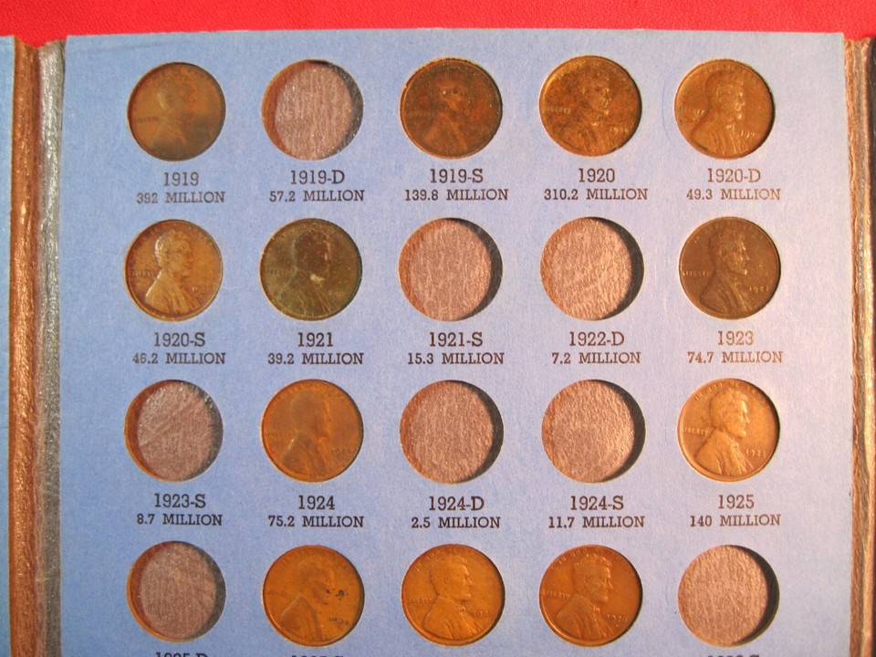 PARTIAL #1 LINCOLN WHEAT CENT COLLECTION, (1909-1940) 58 COINS, CULLS ...