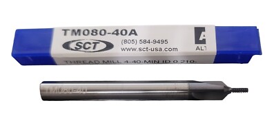 SCT 4-40-MIN ID THREAD 3-FLT .080 DIA .210 LOC (.250 SHANK 2.50 OAL ...