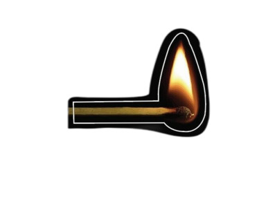 Match Sticker Decal Fire | eBay