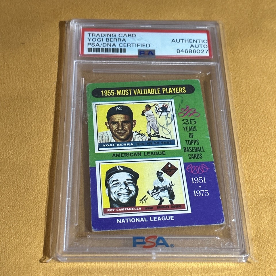 1975 Topps-1955 MVP’s - Yogi Berra (AUTO),Roy Campanella #193 PSA/DNA Certified | eBay