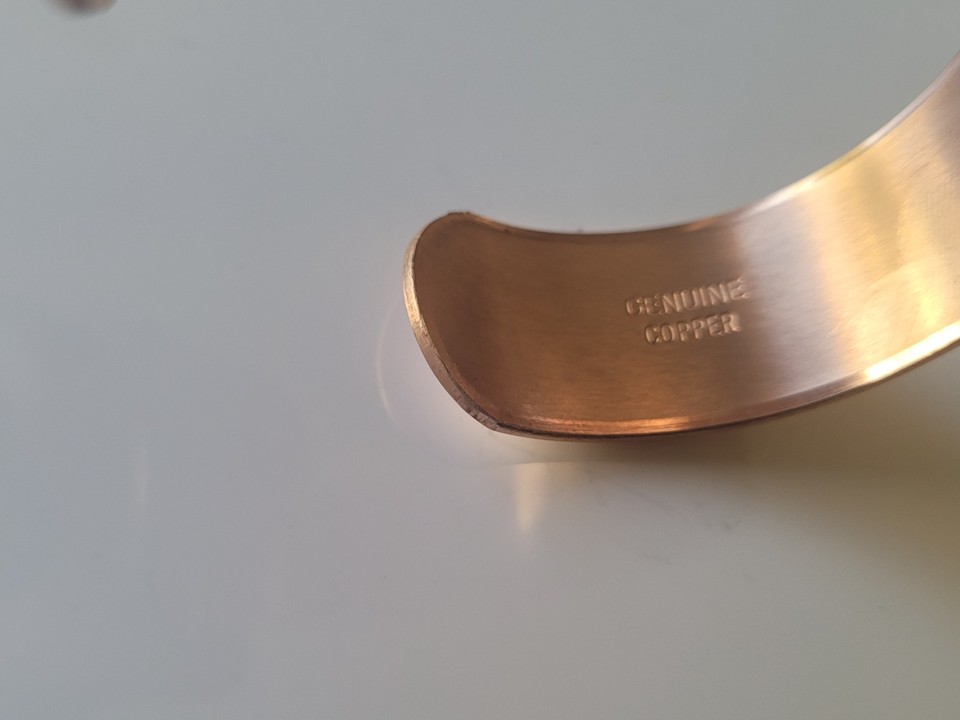 Pure Genuine Raw Copper Cuff Bracelet Blanks 1/4" 3/8" 1/2" Wide Smooth ...