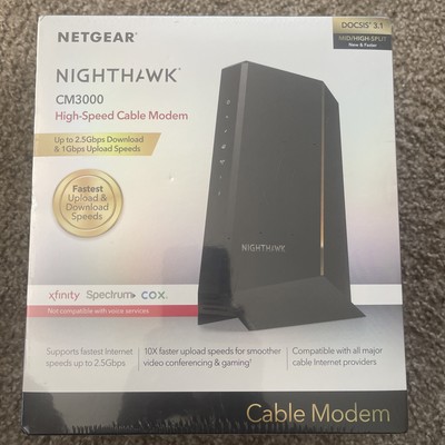 New NETGEAR Nighthawk DOCSIS 31 MidhighSplit Cable Modem CM3000 | eBay