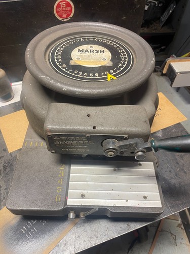 Marsh Model H, 1/2 inch, 13mm Stencil Machine | eBay