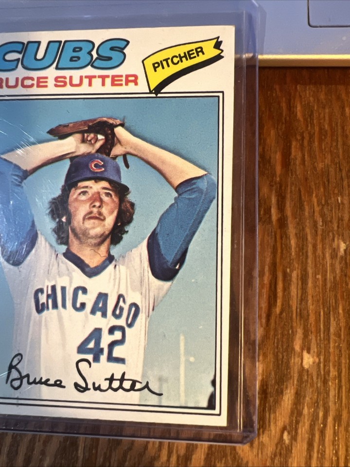 Bruce Sutter 1977 Topps Rookie Card RC #144 HOF Chicago Cubs NM Range ...