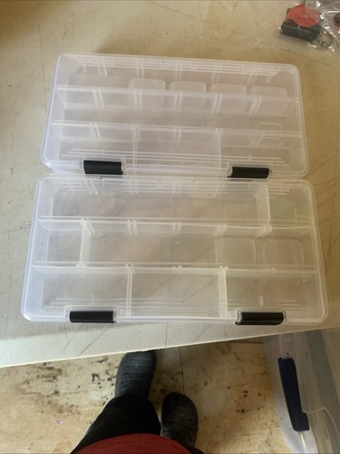 2-Clear Small Fishing Tackle Boxes (WYZ) | eBay