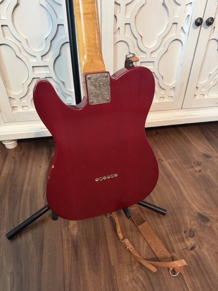 Fender Telecaster Electric Guitar USA-Red w/ Hard Case, Strap, Pedal | eBay