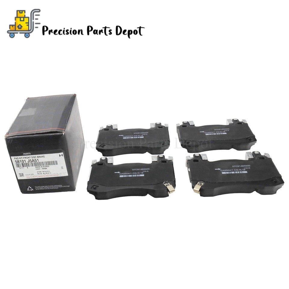 NEW Front Brake Pads Kit For 18-23 GENESIS G70 Kia Stinger 58101-J5A51 ...