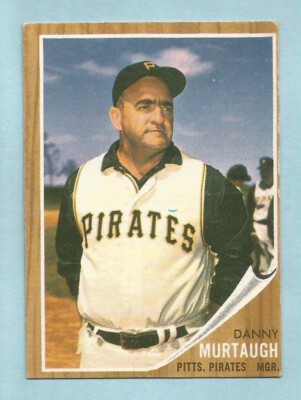 1962 Topps Baseball Danny Murtaugh #503 MANAGER Pittsburgh Pirates EX+ ...