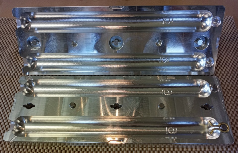Cod Sinker / Deep Drop Weight Mold ( 2 Cavity ) 6# and 6# Aluminum CNC ...