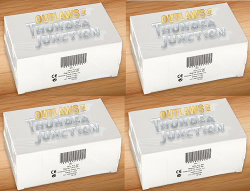 4 x OUTLAWS OF THUNDER JUNCTION Complete Full Set Sealed OTJ Magic MTG ...