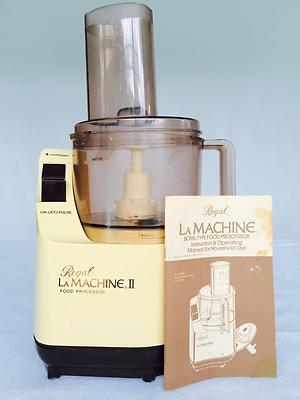Vintage Regal LaMachine II Bowl Type Food Processor with Instructions ...