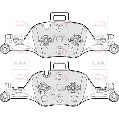 Brake Pads Set For BMW 7 Series G11 G12 730 d, Ld xDrive Front Apec ...