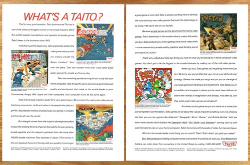 Taito Renegade Bubble Bobble Rastan - 2 Page Video Game Print Ad Poster ...
