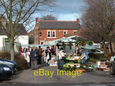 Photo 6x4 Market Day in Easingwold. Stalls in the market place on a ...