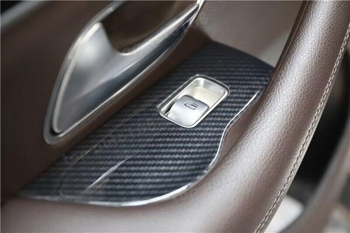 Carbon Look Window Lift Lock Switch Panel Trim For Benz GLE-Class SUV ...