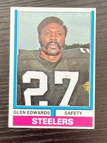 1974 Topps Football #169 Glen Edwards Steelers ROOKIE Florida A&M RC | eBay