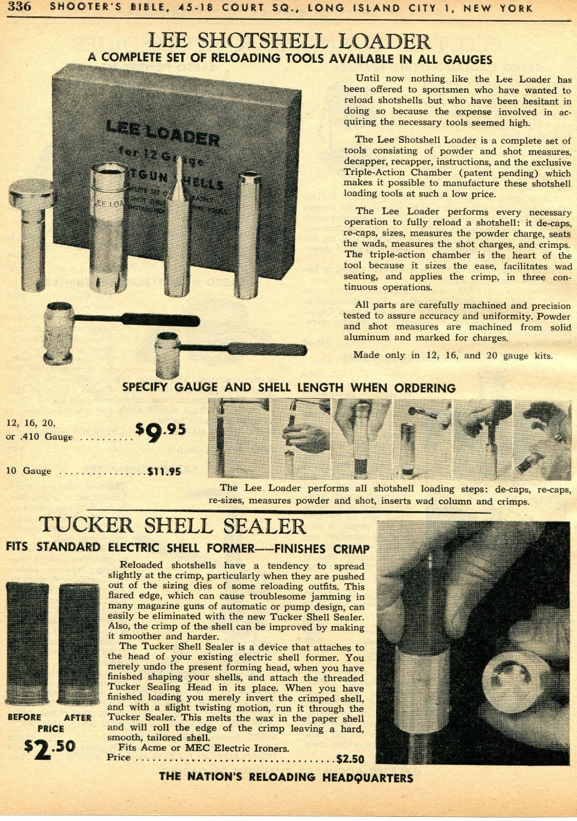 1962 Print Ad of Lee Shotshell Loader & Tucker Shell Sealer | eBay
