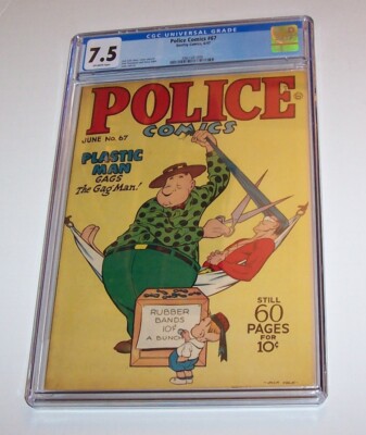Police Comics #67 - Quality Comics 1947 Golden Age Issue - CGC VF- 7.5 ...