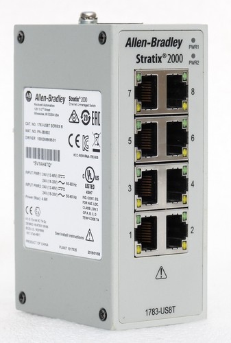 ALLEN BRADLEY ROCKWELL STRATIX 2000 8PORT ETHERNET UNMANAGED SWITCH ...
