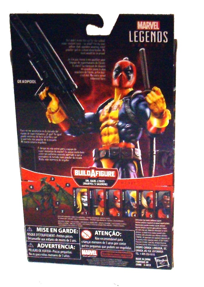 MARVEL LEGENDS DEADPOOL BUILD DR. KARL LYKOS MARVEL'S SAURON SERIES ...