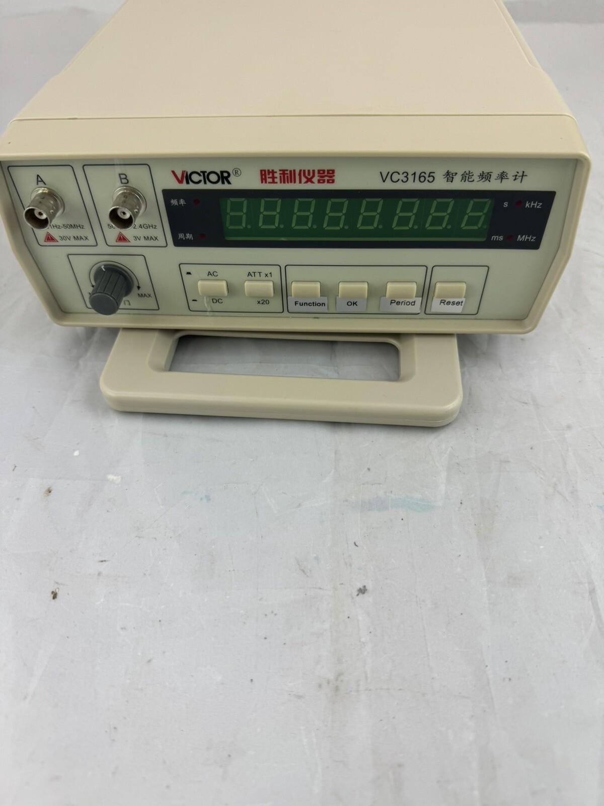 Victor VC3165 (Tested) (0.01 Hz to 2.4 GHz) Hi-Res Frequency Counter | eBay