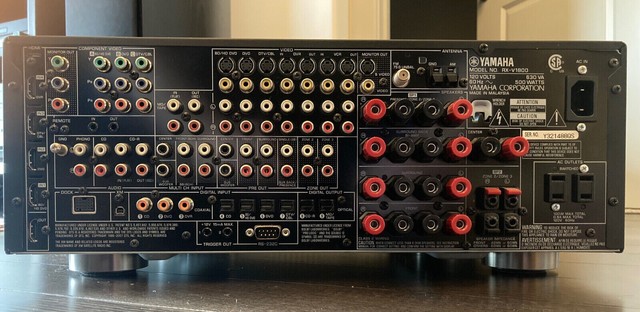 Yamaha RX V1800 7.1 Channel 130 Watt Receiver for sale online | eBay