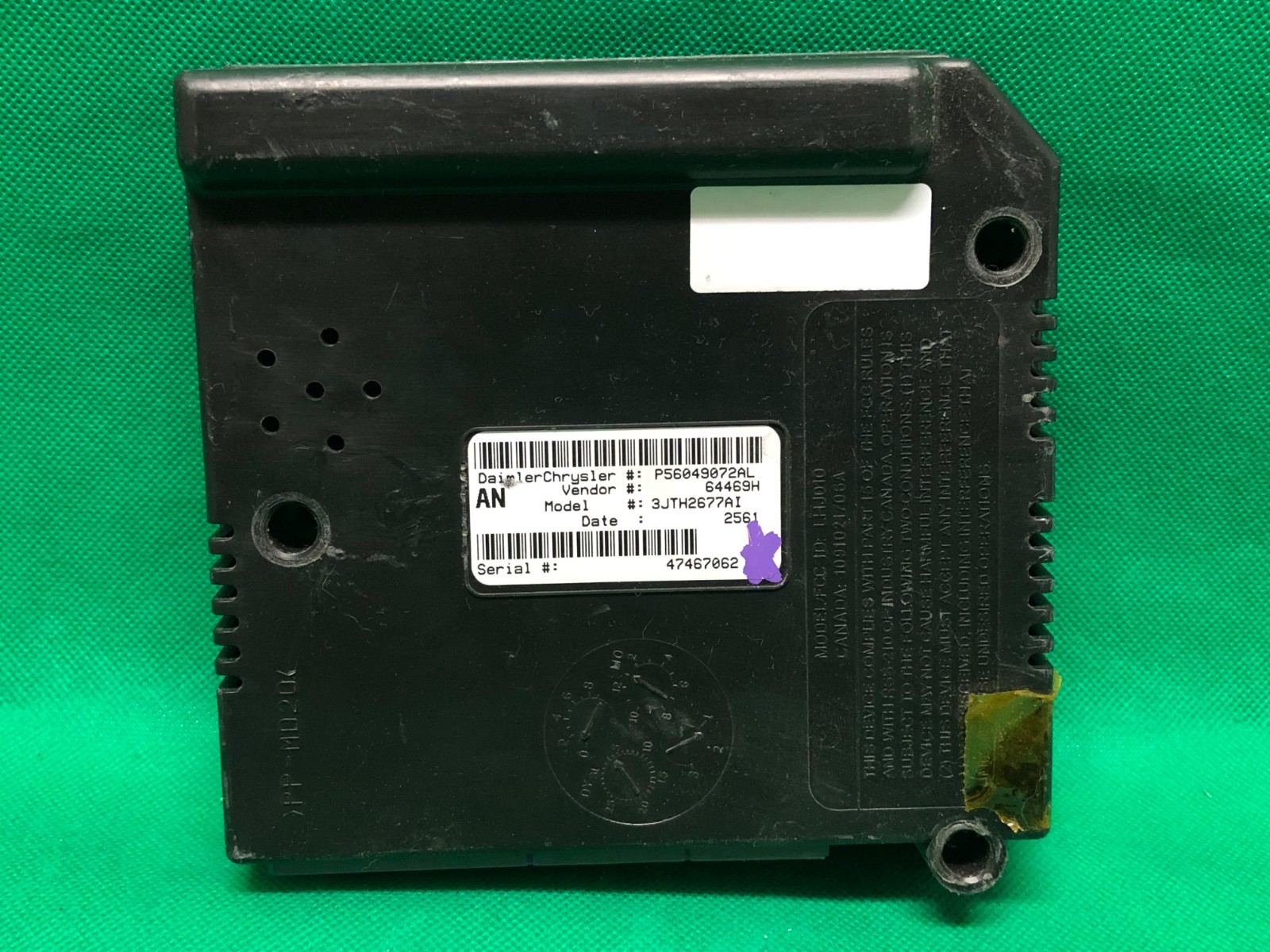 2001 DODGE DAKOTA CTM CENTRAL TIMING MODULE UNIT CTU OEM BCM ...