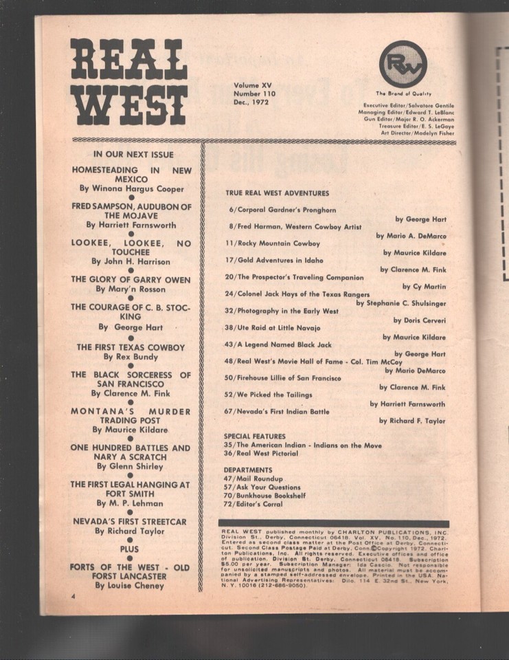 Real West 12/1972-Charlton-Alex Toth cover art-Fred Harmon-Western ...
