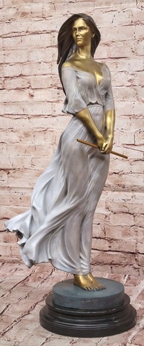 Artistic Bronze Female Statue – Luo Li Rong Graceful Woman Sculpture ...